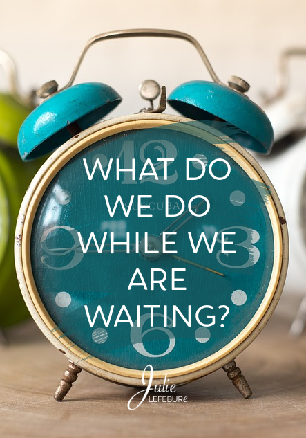 So, What Do We Do Now While We Are Waiting? - Julie Lefebure